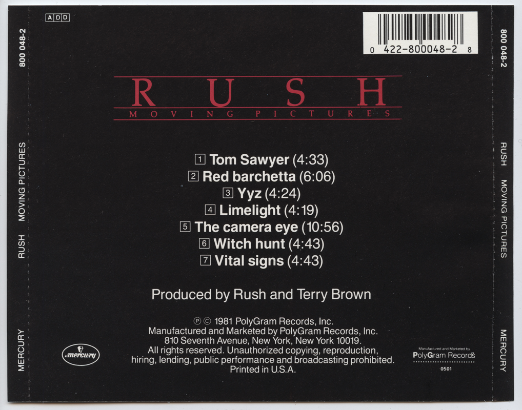 Atomic CD / Rush : Moving Pictures (V003)