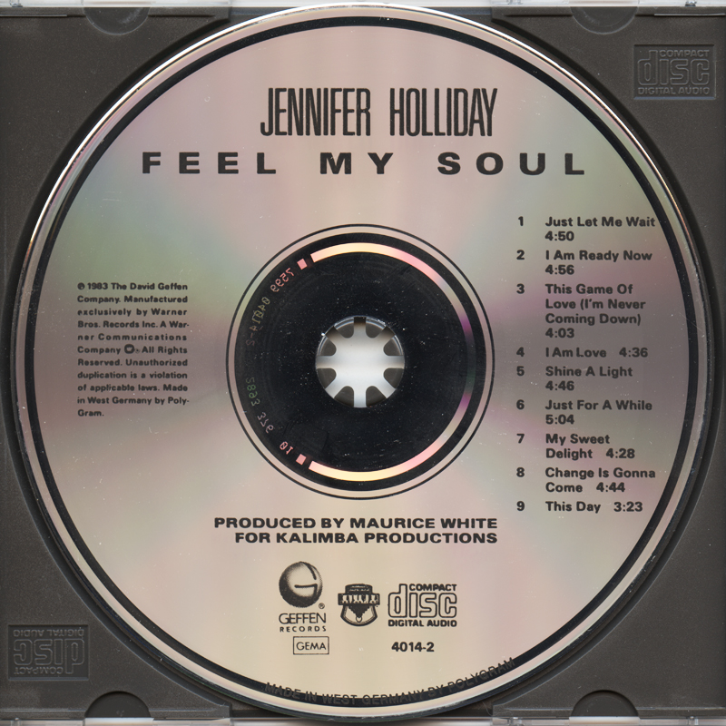 Misc CD / Holliday, Jennifer : Feel My Soul (V001)